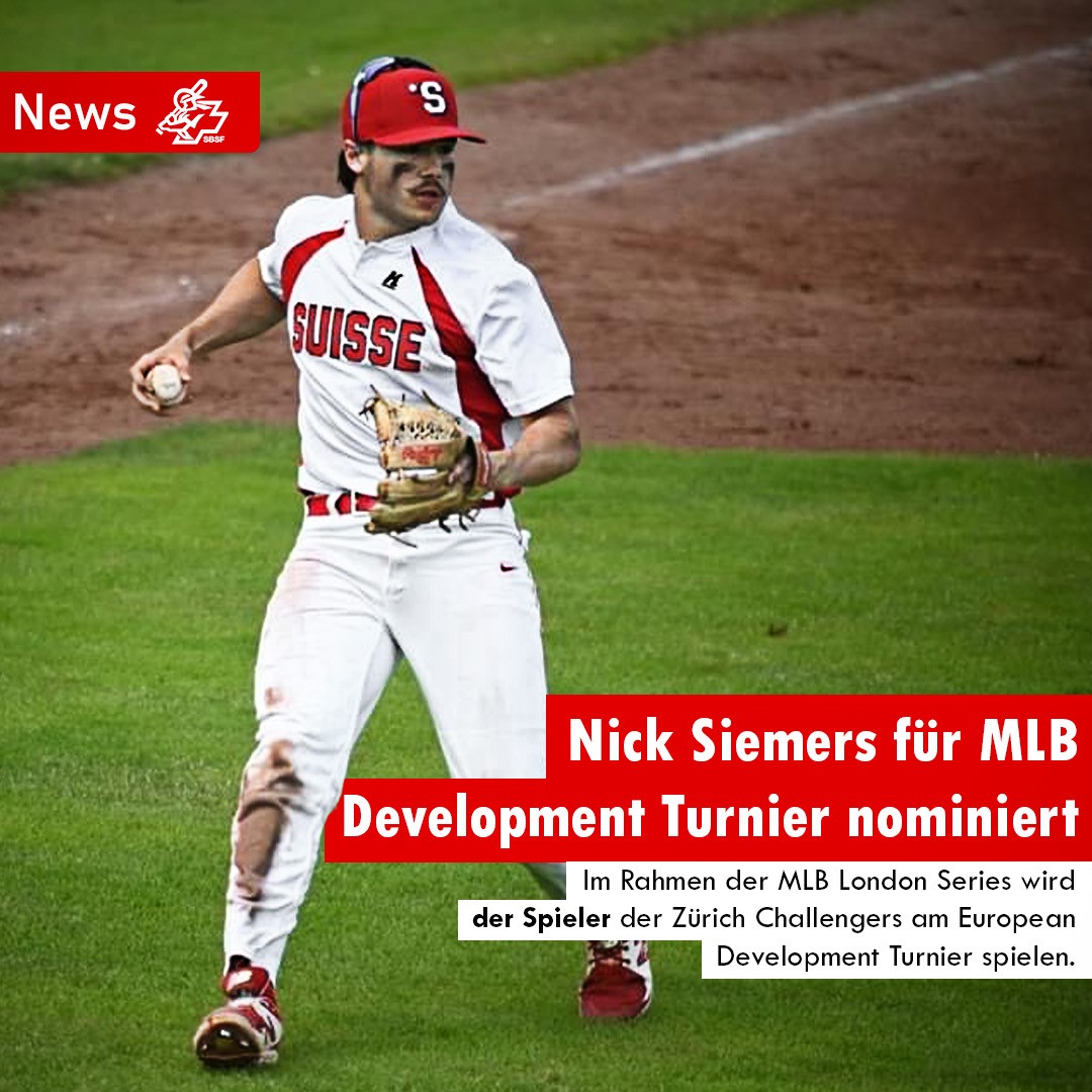 Nick Siemers am MLB Development Turnier in London - SBSF | Swiss ...