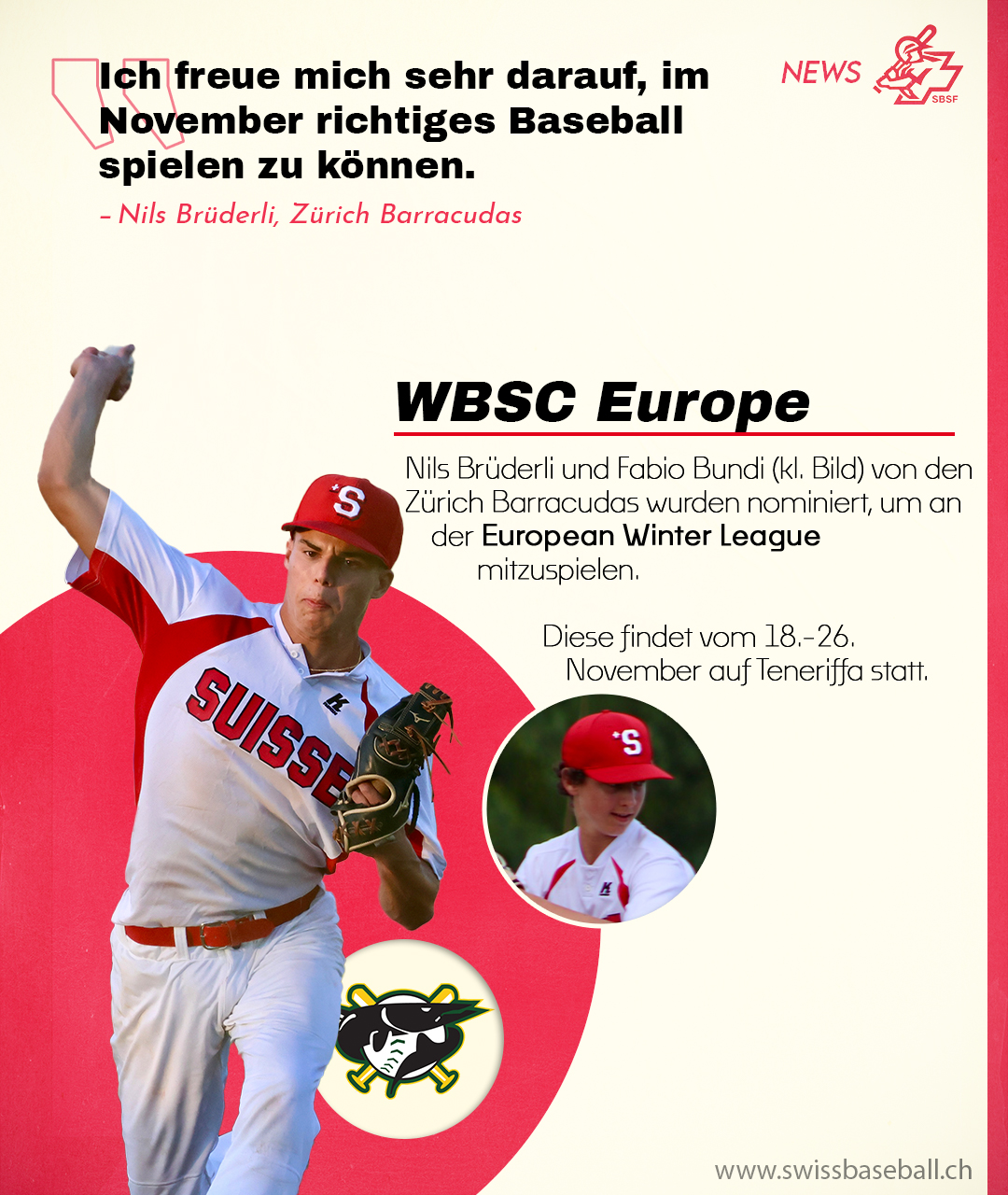 Euro Baseball Winter League - SBSF | Swiss Baseball & Softball Federation