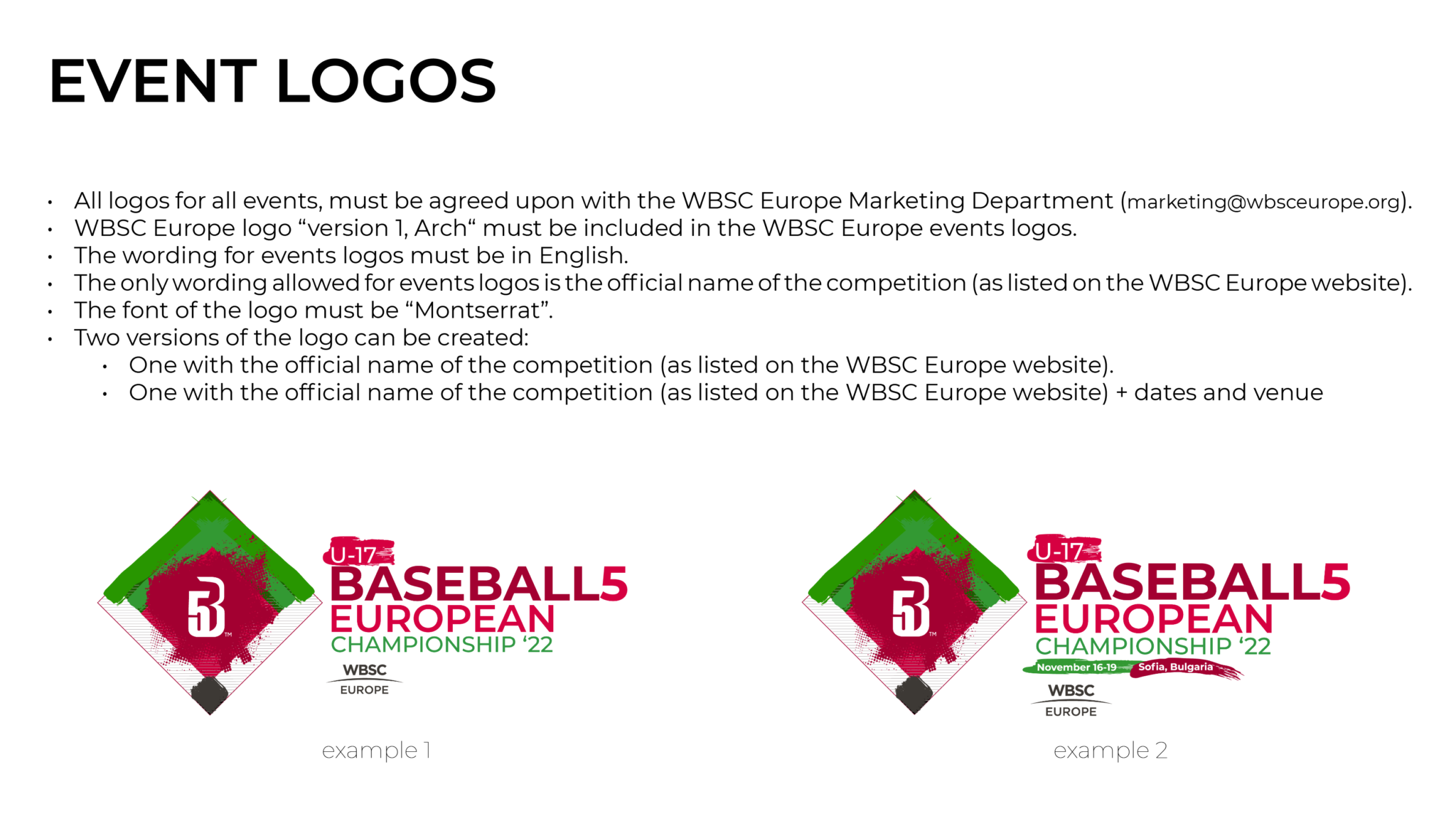 Ausschreibung - Logo Kreation U23 EM - SBSF | Swiss Baseball & Softball ...